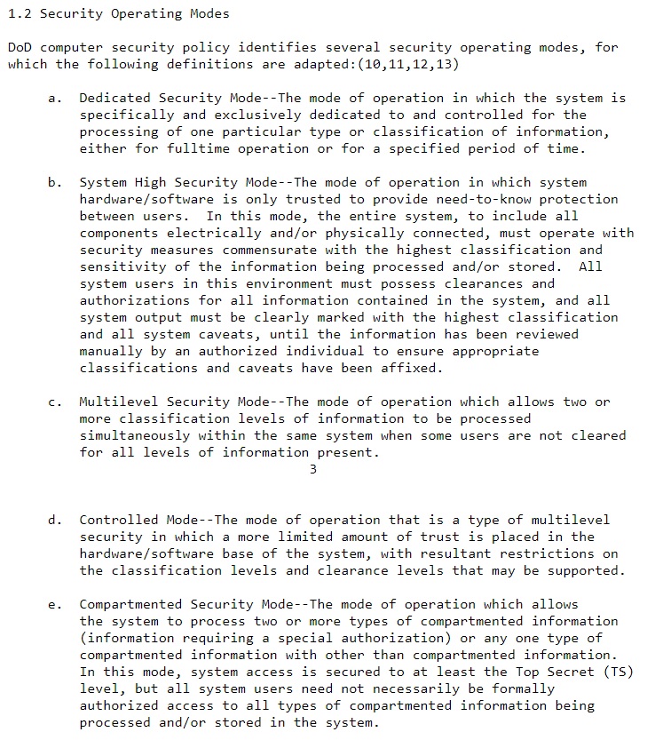 Security Operating Modes By Wentz Wu Issap Issep Issmp Cissp Ccsp Csslp Cgrc Sscp Cc